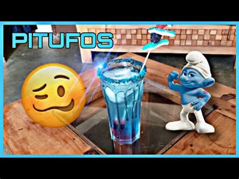 Como Preparar PITUFOS BLUE S CON POWERADE Coctel Azulitos BEBIDAS