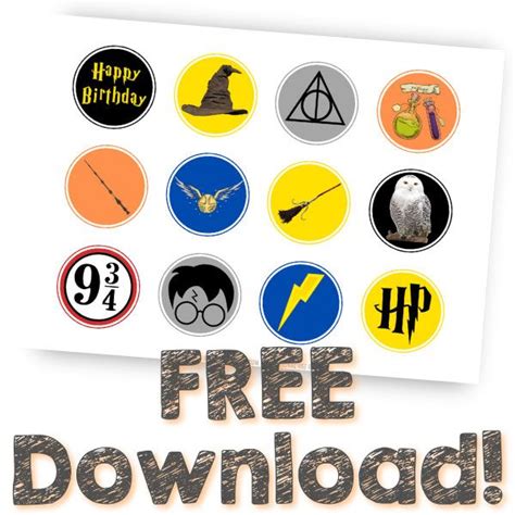 Harry Potter Cupcakes 30 Simple Ideas And Easy Recipes FREE Toppers