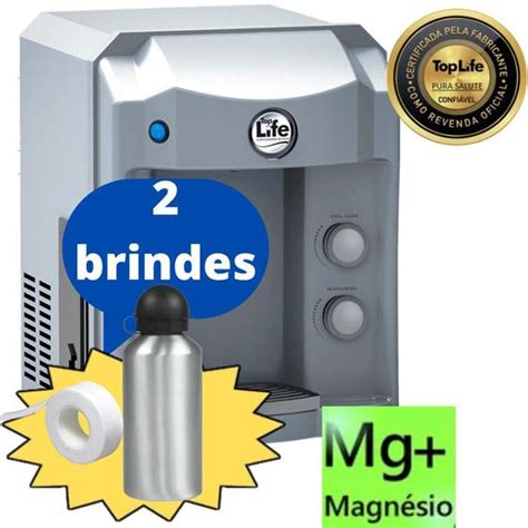 Filtro Purificador Água Gelada e Natural Super Alcalina Ionizada e