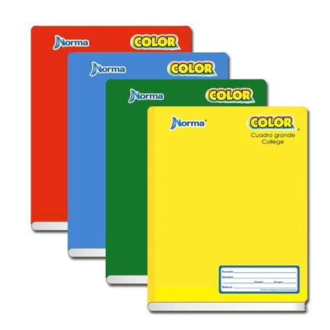 Cuaderno College Norma Color Cosido C Hjs