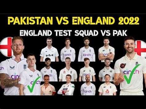 England Tour Of Pakistan 2022 England Test Squad Vs Pakistan England