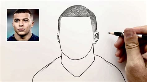 Pencil Sketch Of Kylian Mbappe Drawing Of Kylian Mbappe How To Draw