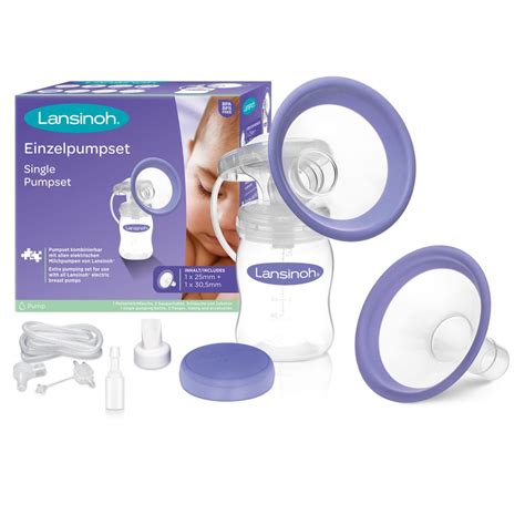 Lansinoh Einzelpumpset für elektrische Milchpumpe Babyartikel de