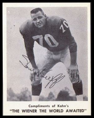 Sam Huff 1963 Kahns 28 Vintage Football Card Gallery