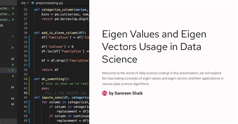 Eigen Values And Eigen Vectors Usage In Data Science