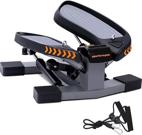 Sportsroyals Stair Stepper With Handlebar For Exercises Twist Stepper