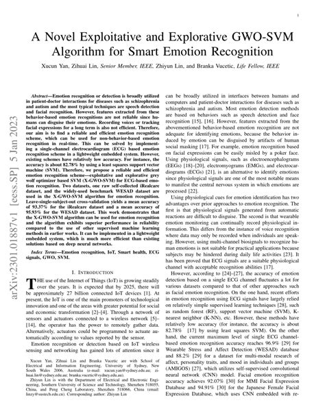 pdf a novel exploitative and explorative gwo svm algorithm for smart emotion recognition