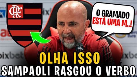 VEJA O QUE SAMPAOLI DISSE APÓS OJOGO FLAMENGO 3 X 0 GREMIO NOTÍCIAS DO