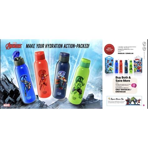 Avengers Eco Bottle Set Tupperware Plus