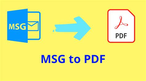 msg to pdf converter convert msg file to pdf in bulk