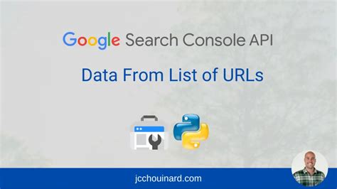 Google Search Console Data From A List Of Urls Gsc Api Jc Chouinard