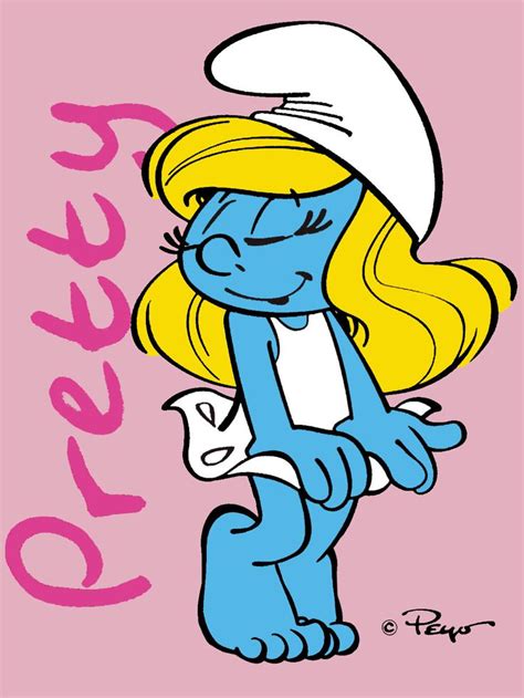 Pretty Marilyn Smurfette Smurfette Smurfs Beach Cartoon