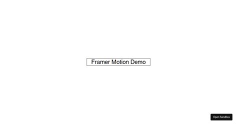Framer Motion Hover Animation Codesandbox