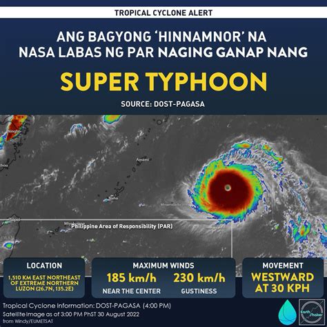 Earth Shaker Ph On Twitter Ang Bagyo Na Nasa Labas Ng Par Na