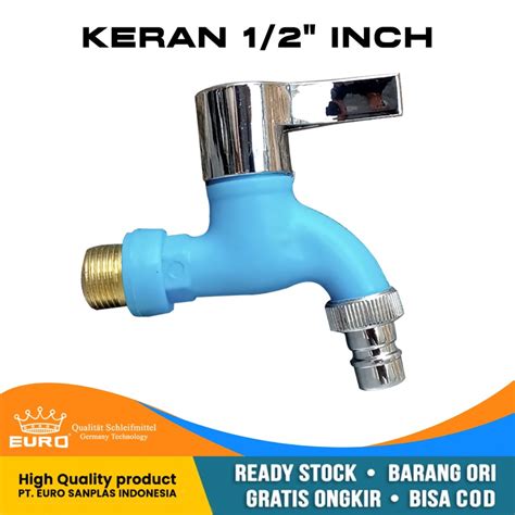 Jual Keran Air Tembok Taman 1 2 Inch PVC Kran Plastik Warna 1 2 Engkol