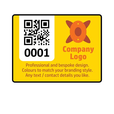 Buy Personalised QR Code Labels Fully Customisable
