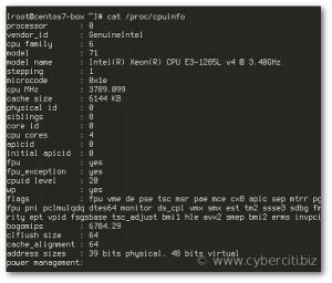 How To Find Out CPU Information On CentOS Linux 7 X 8 X Stream NixCraft