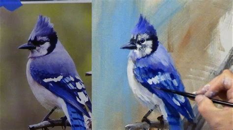 Painting Realistic Birds With Acrylics How To Paint Birds Youtube