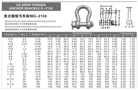 US TYPE FORGED BOW SHACKLE WITH SAFETY PIN G2130