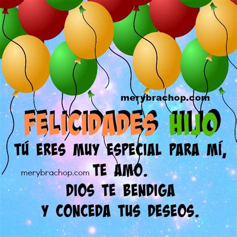 Palabras de Amor para mi hijo en su cumpleaños Entre Poemas