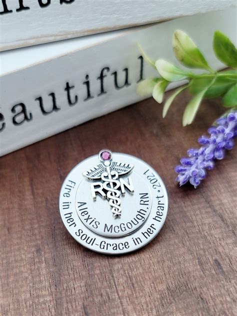 RN Nursing Pin For Pinning Ceremony RN Pins Gift For Nurse Etsy