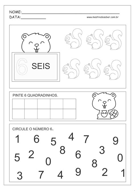 Atividades Números Educação Infantil Mestre do Saber