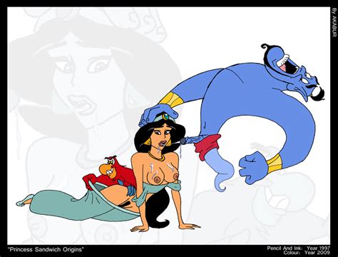Rule 34 1990s 1997 2009 20th Century Akabur Aladdin Arabian Arabian Clothes Covered In Cum