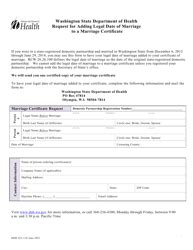 Washington Apostille Or Certificate Of Authentication Request Form