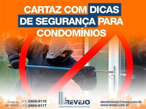 Cartaz Dicas de Segurança para Condomínios