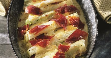 Recette Gratin De Poireaux Farcis Au Jambon Serrano Marie Claire