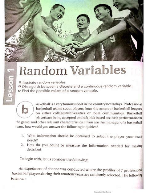 random variables pdf