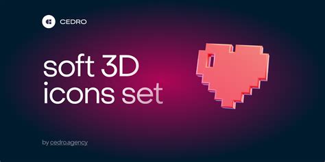 Cedro — Soft 3d Icons Set Figma