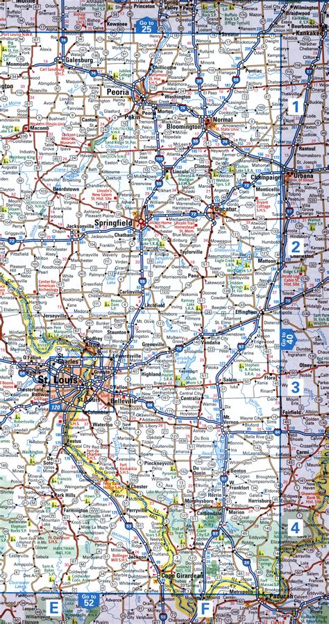 Map Of Interstate Highway I 55 Louisiana Mississippi Tennessee