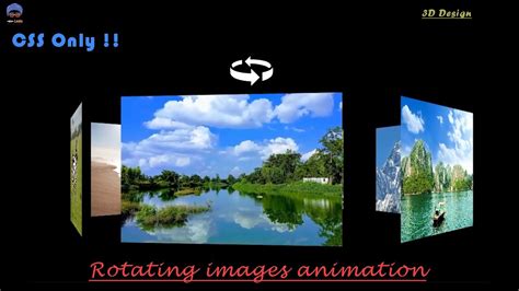 D Rotating Images With Animation By Html Css Only Website Html