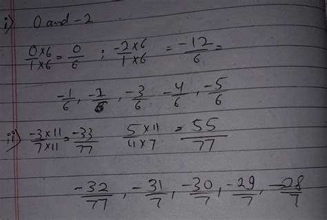 Find Five Rational Numbers Between 0 And 2 3 7 And 5 11 3 And 4