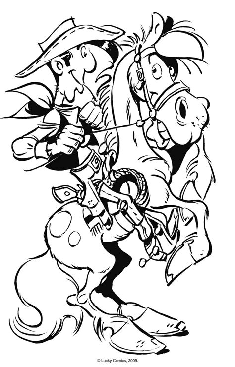 90 dessins de coloriage lucky luke à imprimer sur LaGuerche Page 8