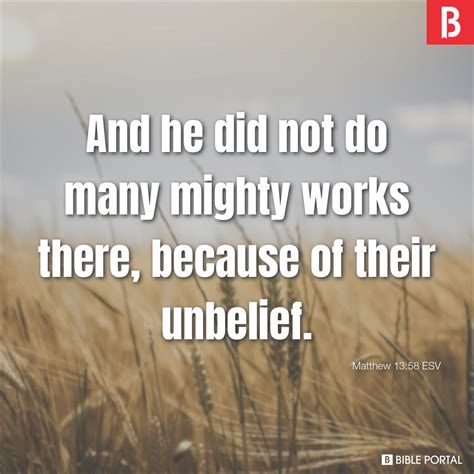 Matthew 13 58 ESV Picture Bible Image Bible Portal