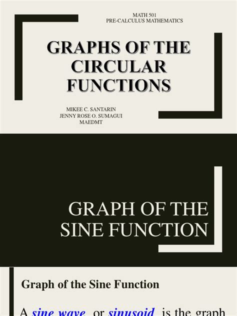 circular functions pdf trigonometric functions sine