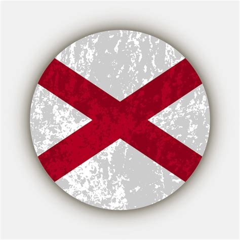Premium Vector Alabama State Flag Vector Illustration