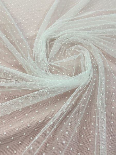 Tulpoa Tule De Po Off White Poliamida Rendas E