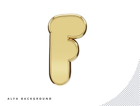 Effet de texte 3d alphabet doré PSD Premium