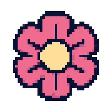 Flower Pixel Art 10964160 Vector Art At Vecteezy