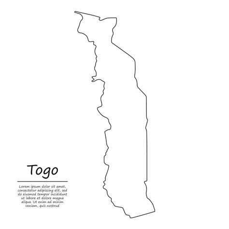 Semplice Schema Carta Geografica Di Andare Silhouette Nel Schizzo