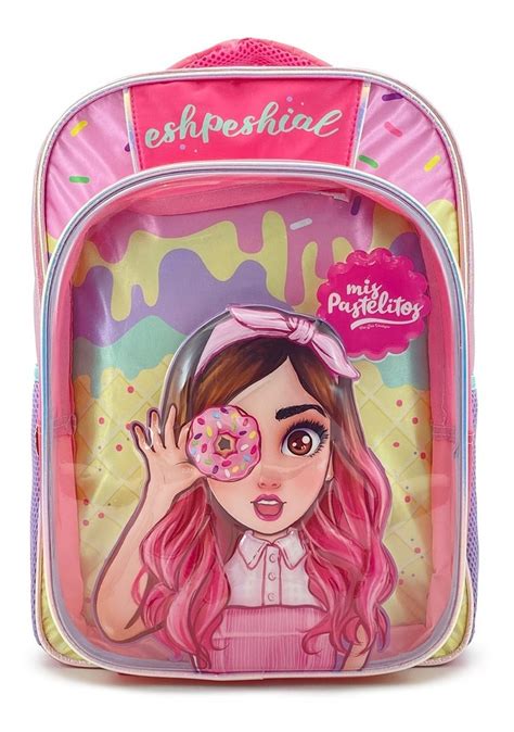 Mochila Escolar Primaria Mis Pastelitos Original Ruz Rosa Env O Gratis