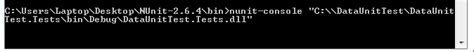 C Passing Parameters To Nunit Console Tool Stack Overflow