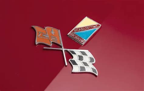 Скачать обои Corvette 1960 Флаги Chevrolet Corvette Classic car