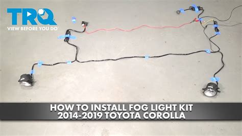 How To Install Fog Light Kit Toyota Corolla Youtube