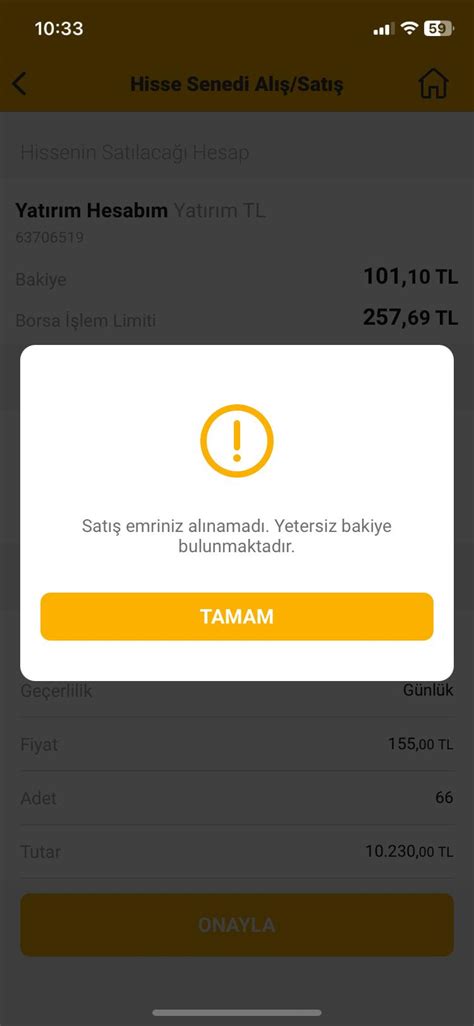 VakıfBank Hisse Senedini Satmıyor Yetersiz Bakiye Uyarısı Veriyor