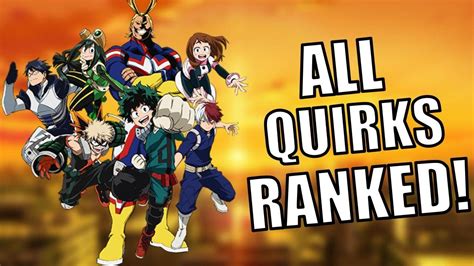 Every Quirk From Class A Ranked A My Hero Academia Season