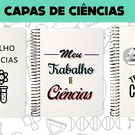 Capas de Trabalho de Ciências para Imprimir Muito Fácil